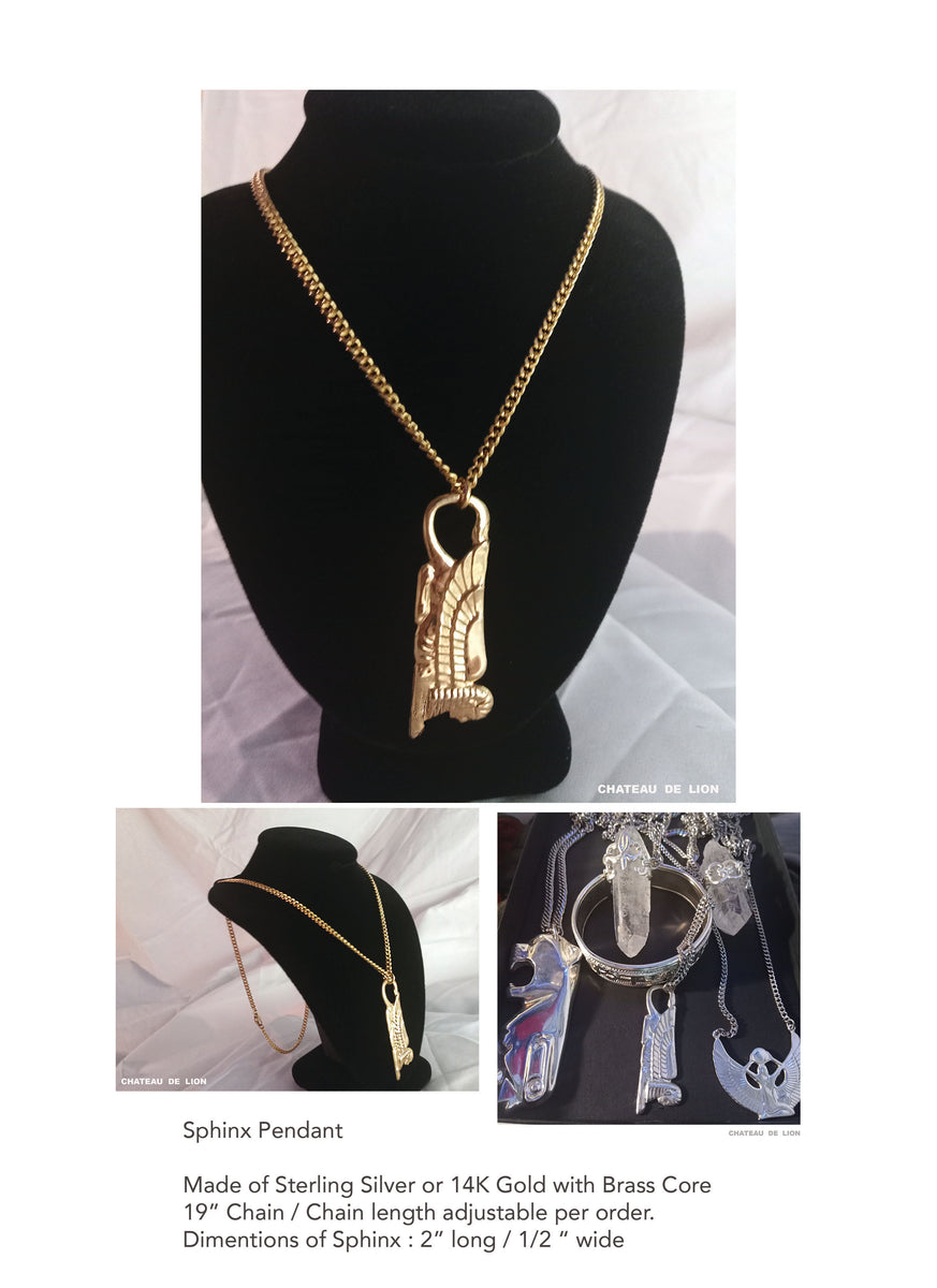 Sphinx Pendant Necklace